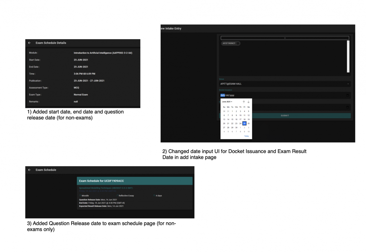 APSpace – Exam Schedule Admin Changes | Re:invent at Workplace!